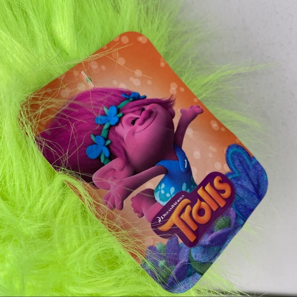Dreamworks | Toys | Nwt Dreamworks Trolls Fuzzbert Green Hairy ...